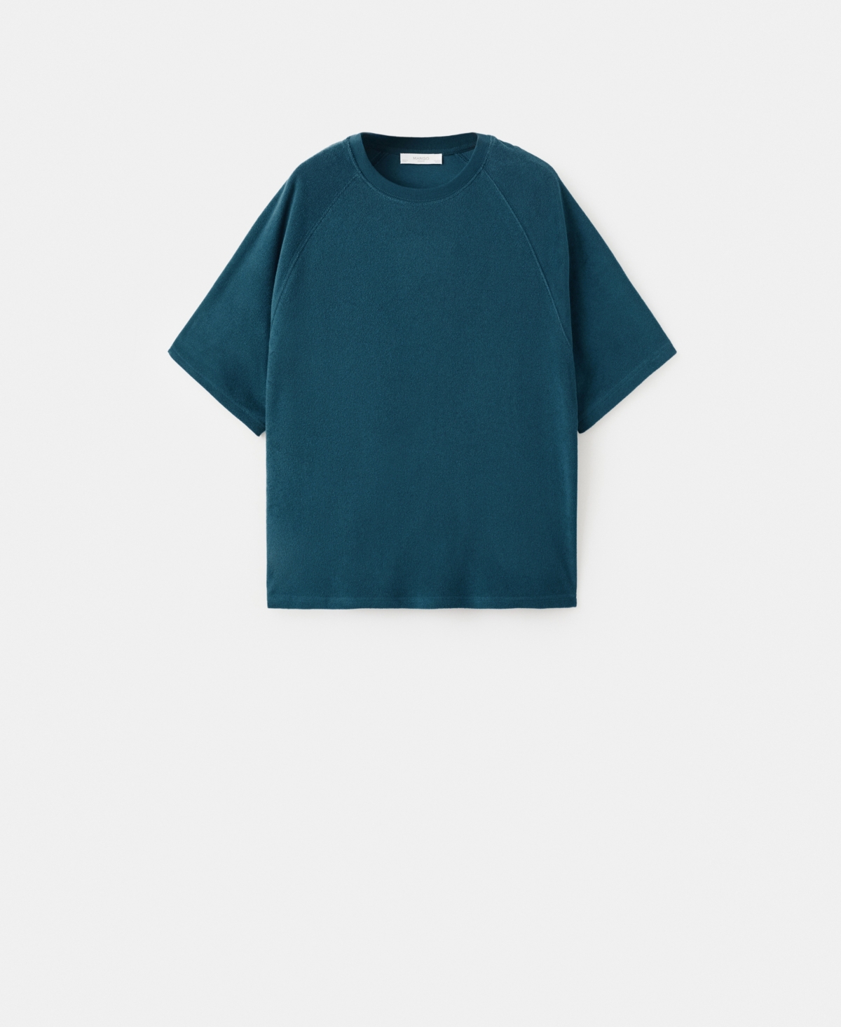 Click here for Mango Womens Terry Cotton Sweater - Blue prices