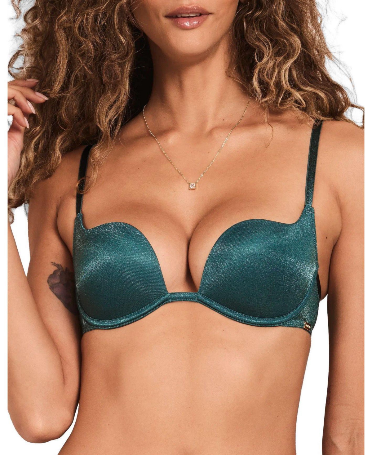 Click here for Adore Me Womens Gianina Push Up Plunge Bra - Dark... prices