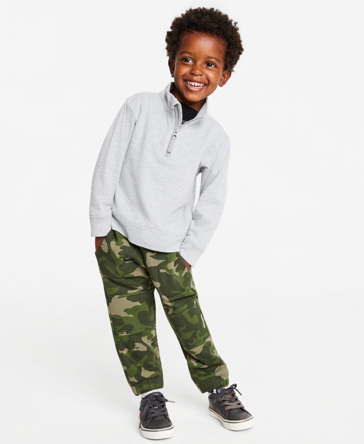 Click here for Epic Threads Toddler Boys 12M-5T Ribbed Quarter-Zi... prices