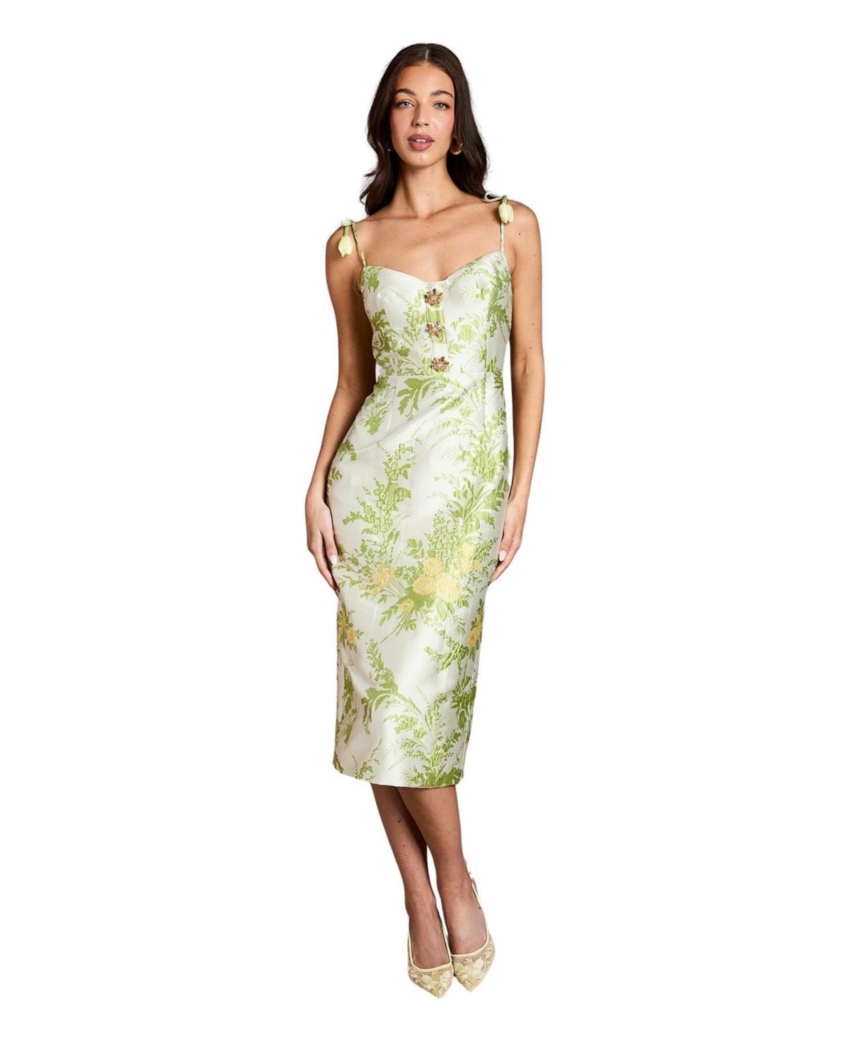 Click here for Coast Womens Jacquard Pencil Midi Dress - Open Mis... prices
