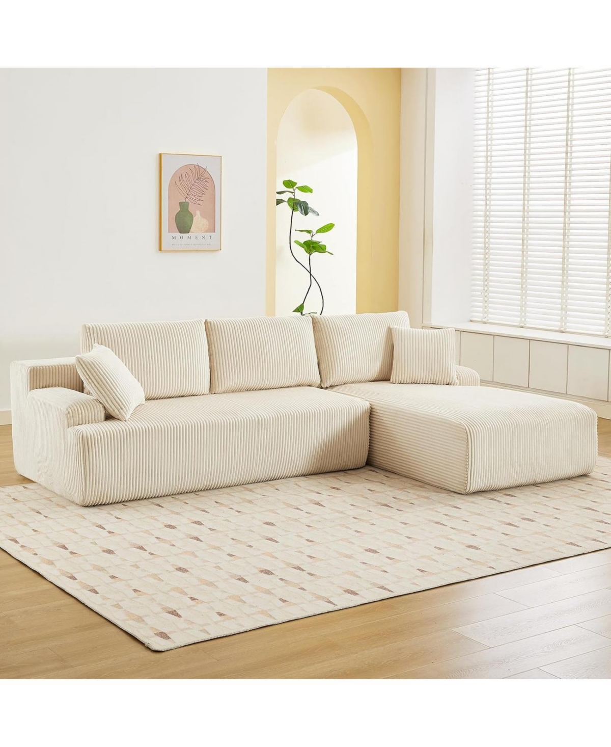 Click here for gaomon 106-Inch Modular Sectional Couch with L-Sha... prices