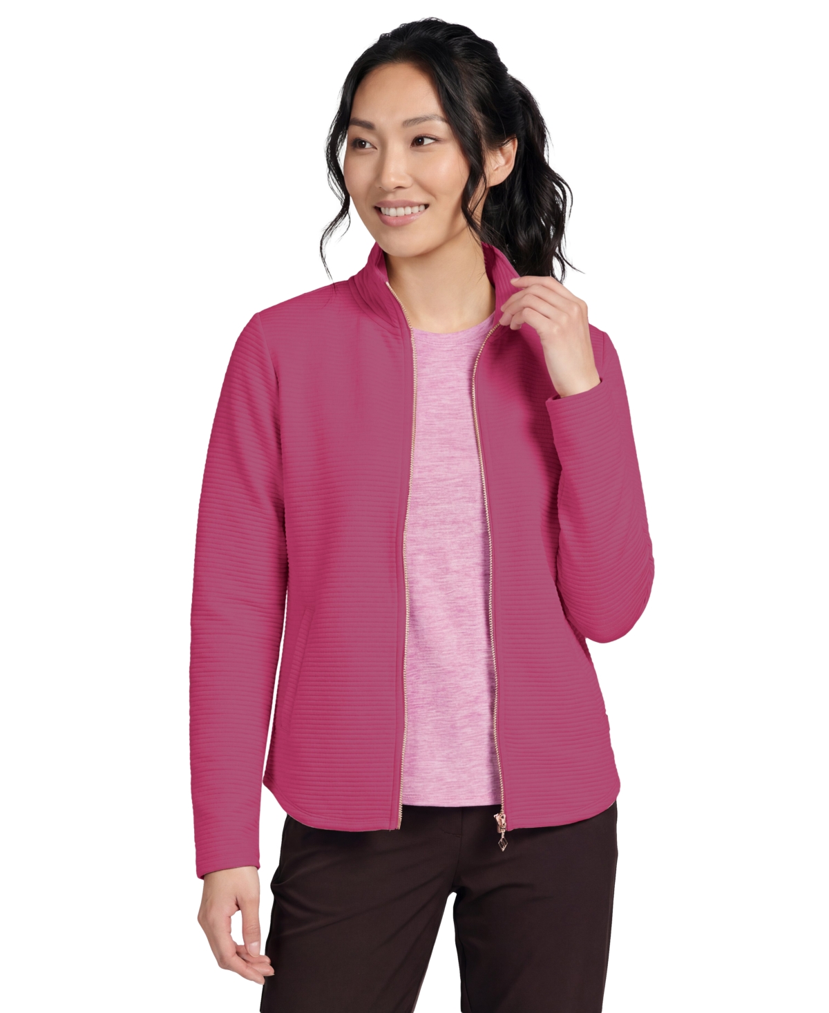 Click here for Skechers Womens The Gowalk Shine Jacket - Soft Pur... prices