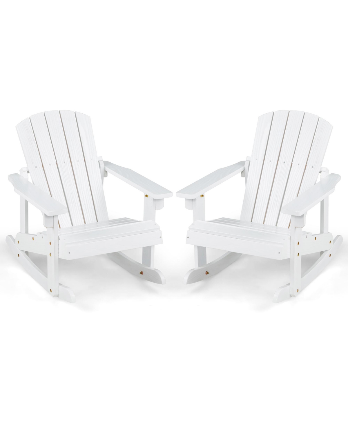Click here for Gymax 2 Piece Kid Adirondack Rocking Chair Outdoor... prices