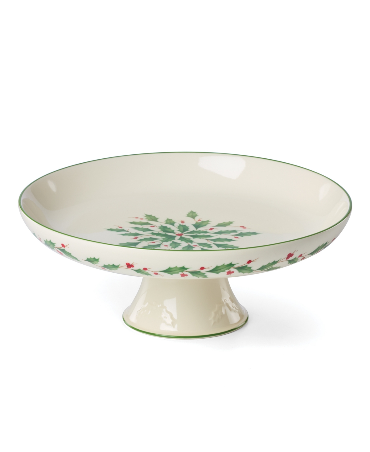 Click here for Lenox Holiday Pedestal Footed Serving Dish - Ivory prices