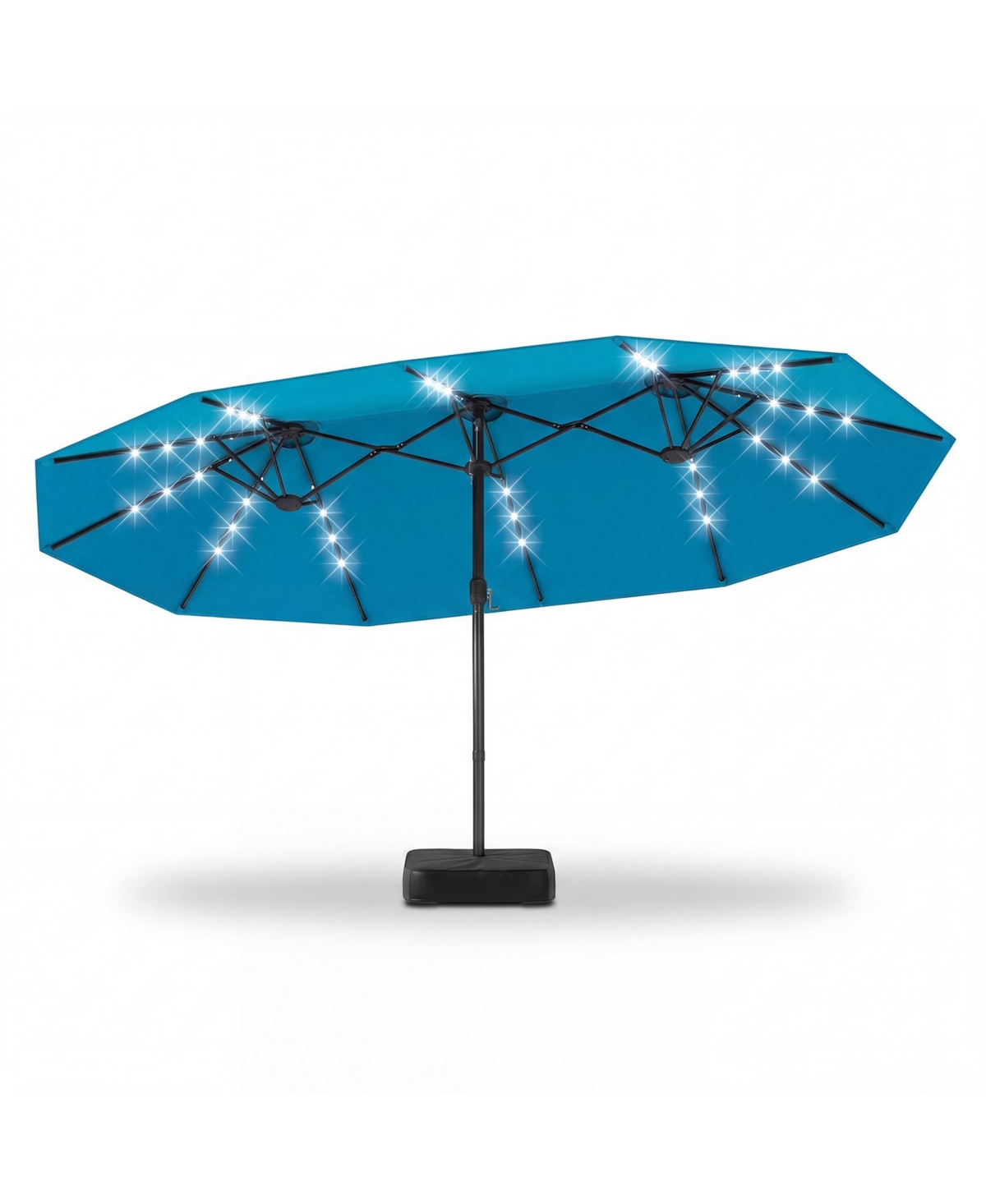 Click here for Gymax 15 Ft Double-Sided Patio Umbrella 48 Solar L... prices
