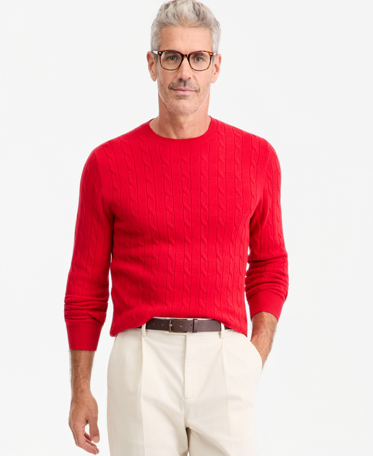 Click here for Club Room Mens Cable-Knit Crewneck Sweater  Macys... prices