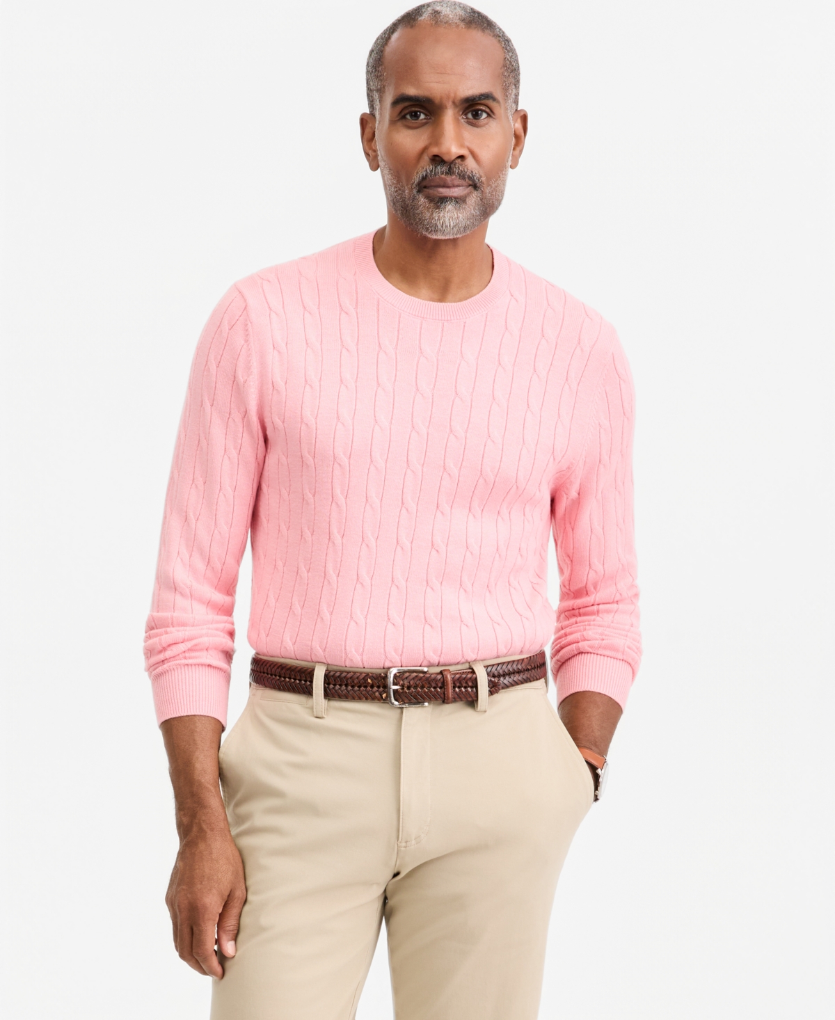 Click here for Club Room Mens Cable-Knit Crewneck Sweater  Macys... prices
