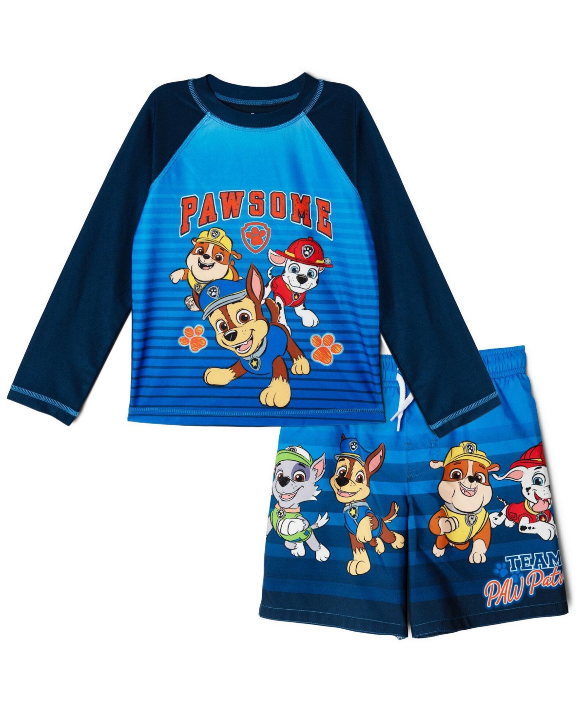 Click here for Paw Patrol Toddler Boys Swimwear 2-Piece Rash Guar... prices