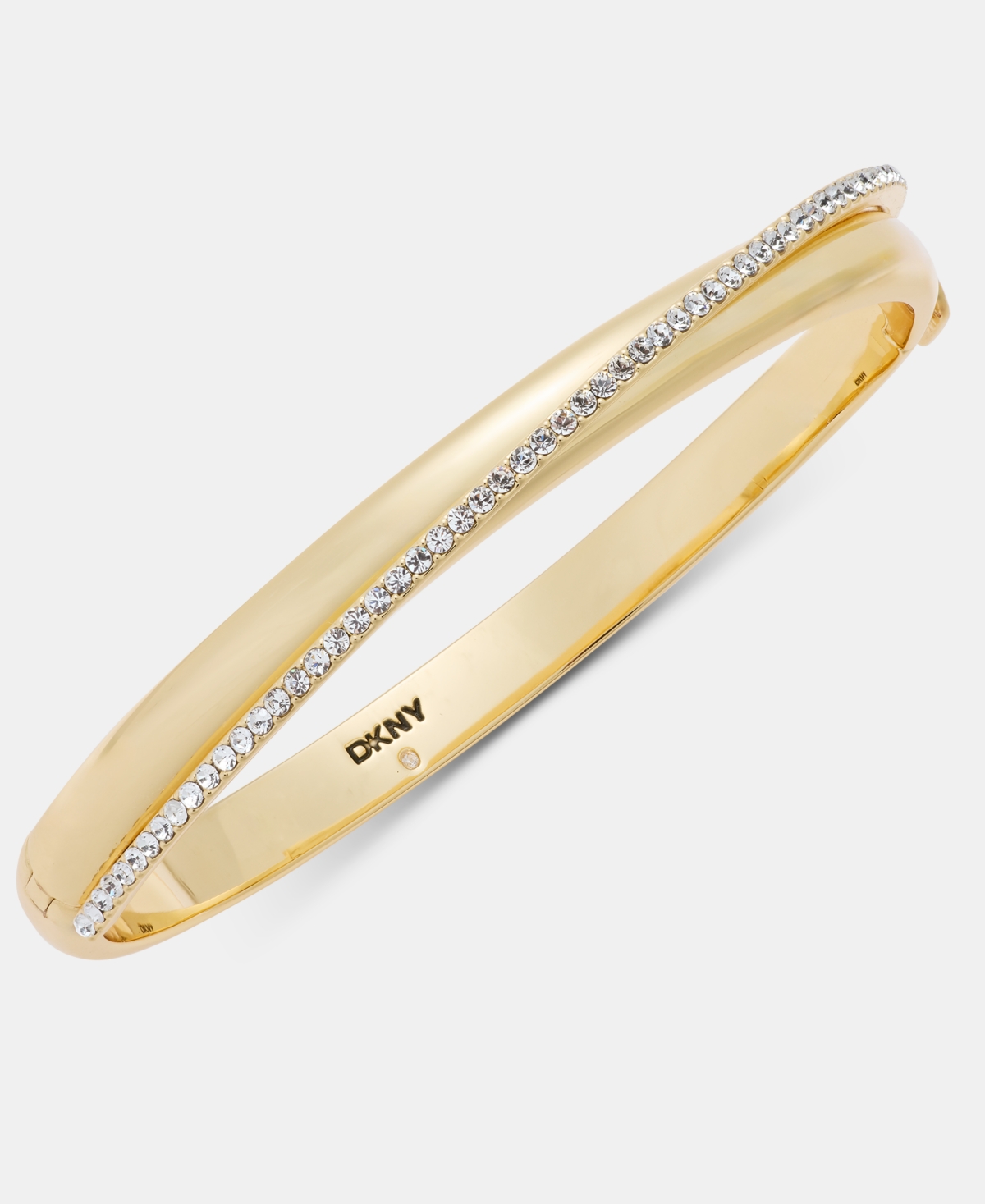 Click here for Dkny Pave Crossover Bangle Bracelet - Crystal prices