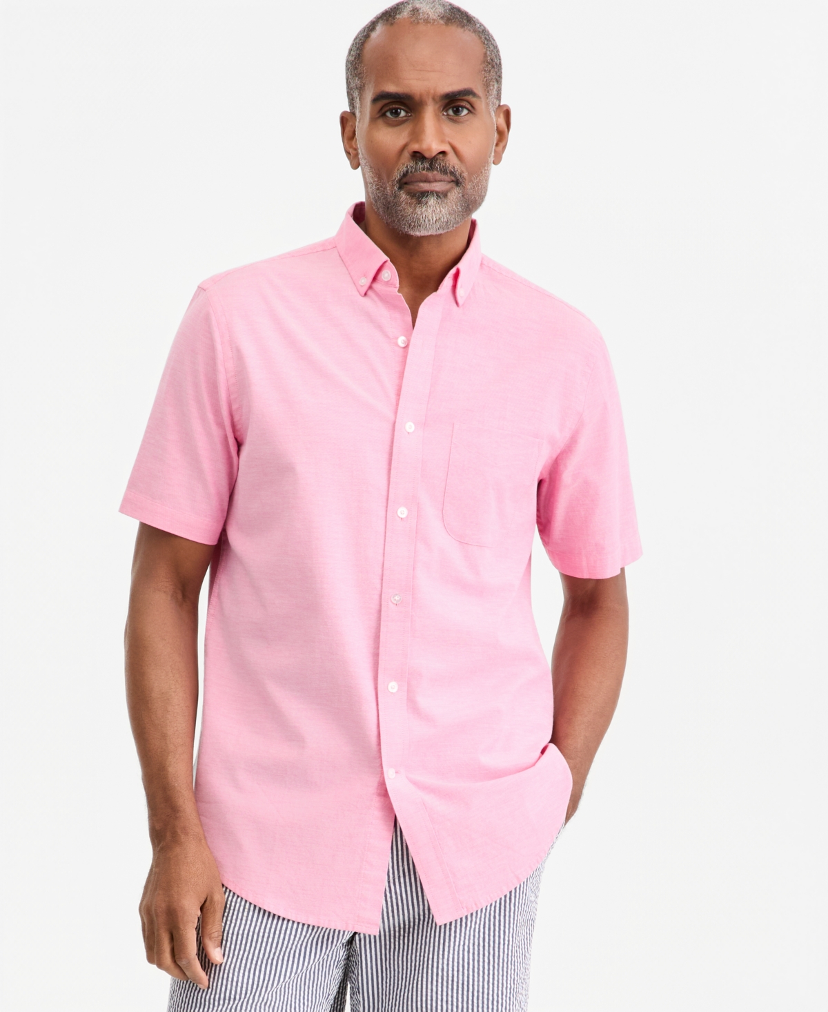 Click here for Club Room Mens Short Sleeve Button-Down Oxford Shi... prices