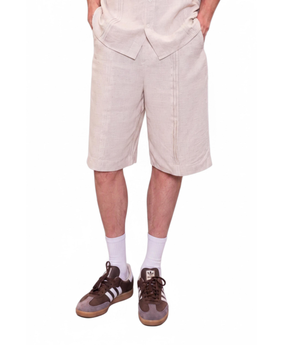 Click here for Pcfg Mens Daydreamers Linen Look Stitch Detail Sho... prices