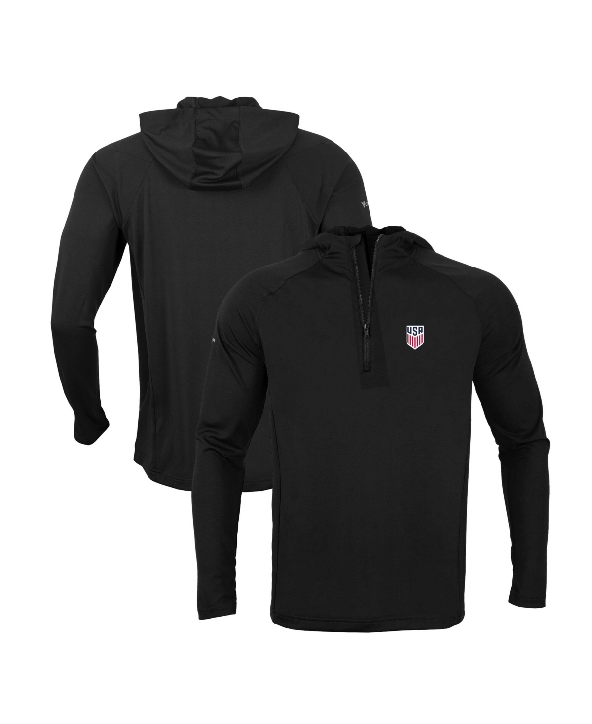 Click here for LevelWear Mens Black Usmnt Zander Quarter-Zip Pull... prices