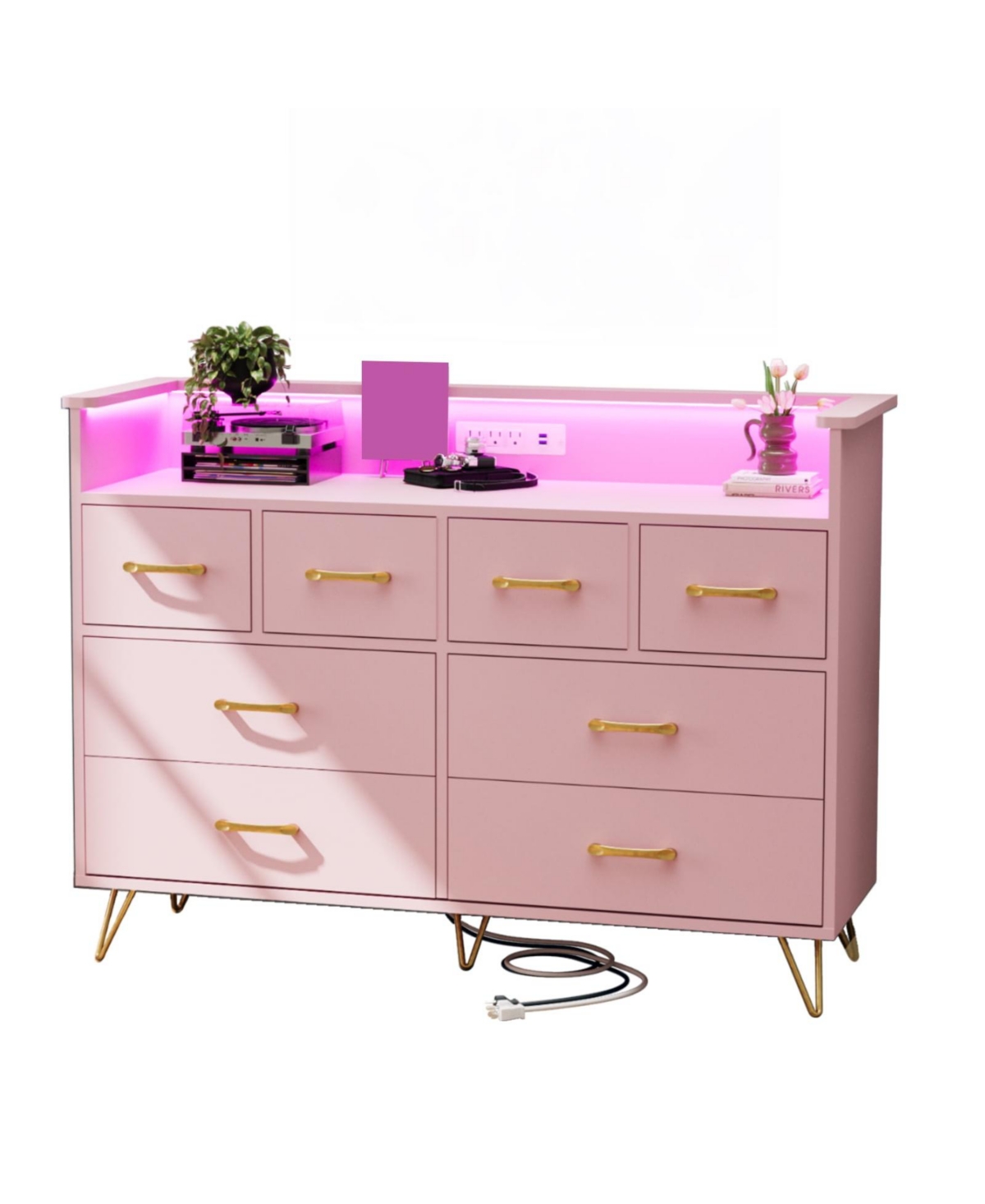 Click here for gaomon Modern 8 Drawer Dresser with Charging Stati... prices