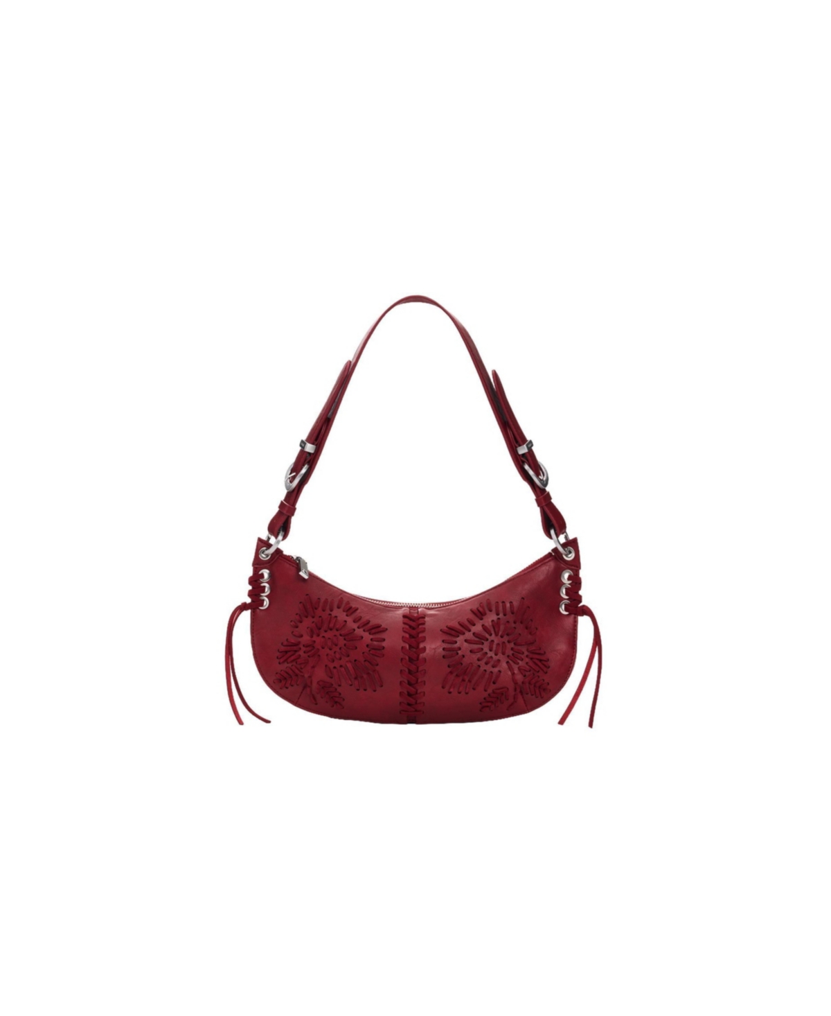 Click here for Desigual Womens Medium Embroidered Bag - Red prices