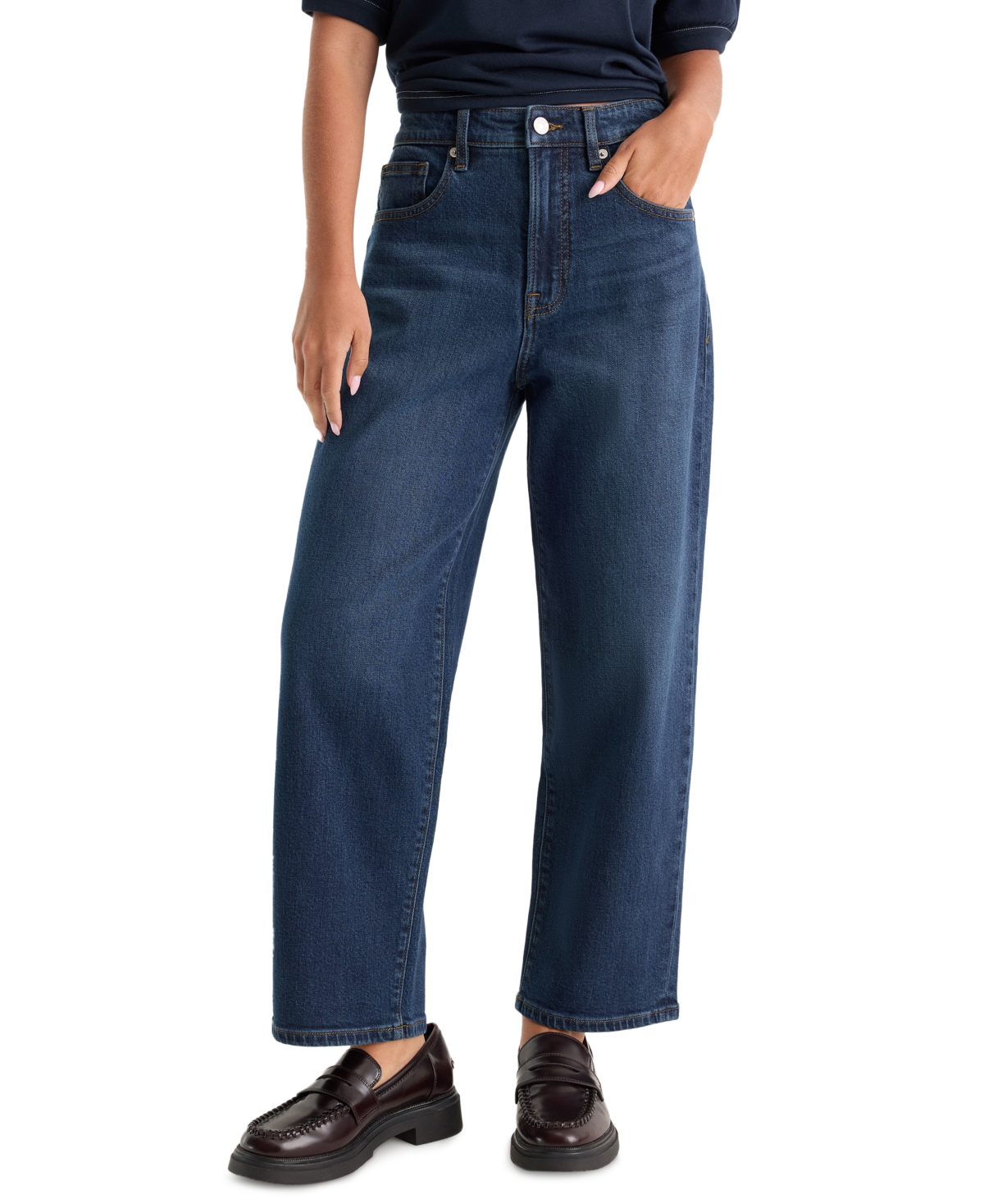 Click here for Good American Womens Vintage Curved Barrel Ankle J... prices