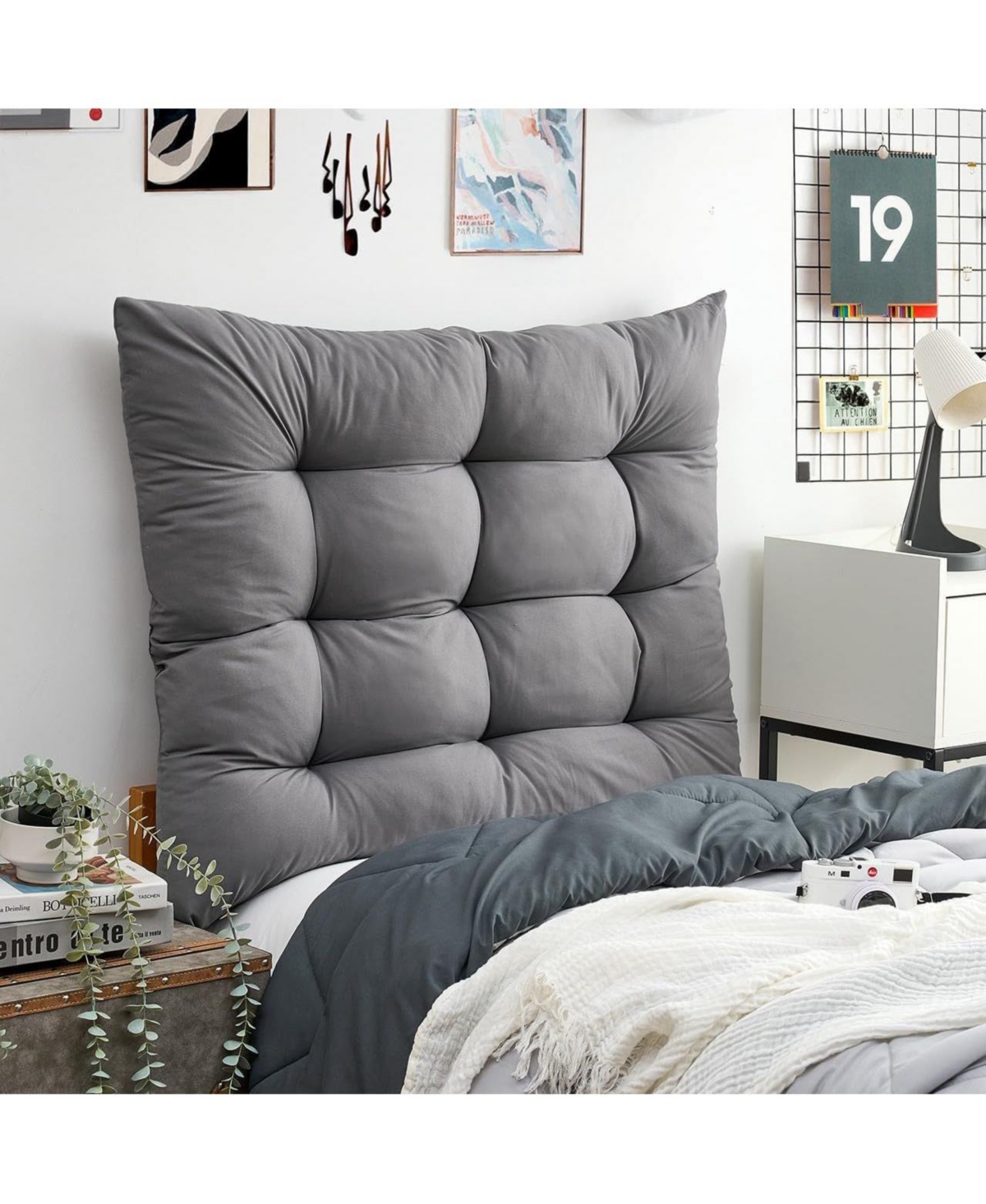Click here for DormCo Rainha Puffy Tufted College Headboard - Rea... prices