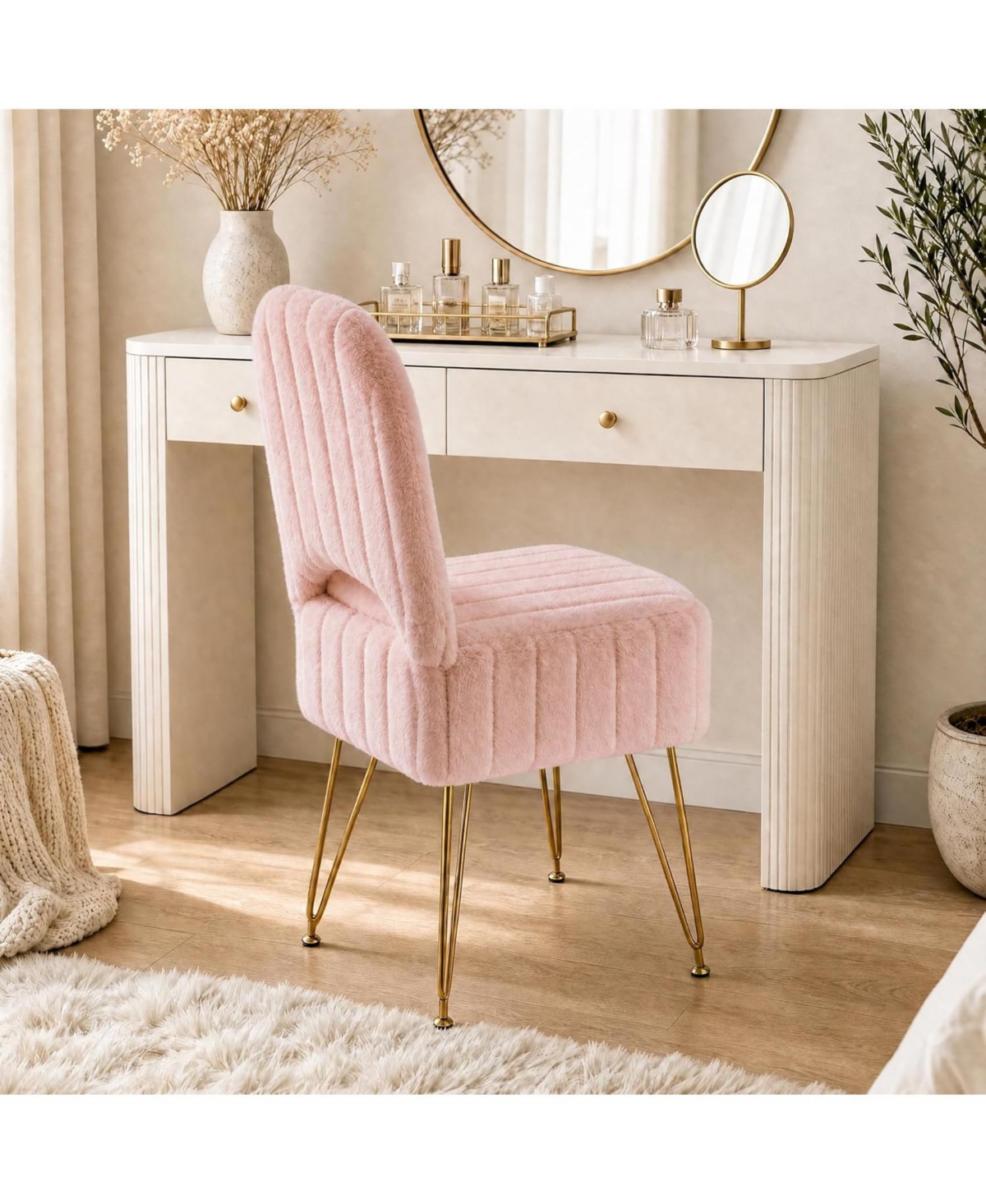 Click here for gaomon Vanity Stool Chair with Backrest  Square Ot... prices