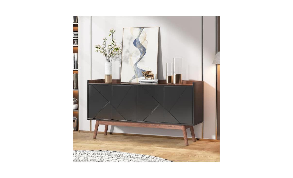 Click here for Tribesigns Soild Wood 55 Inch Wied Buffet Cabinet... prices
