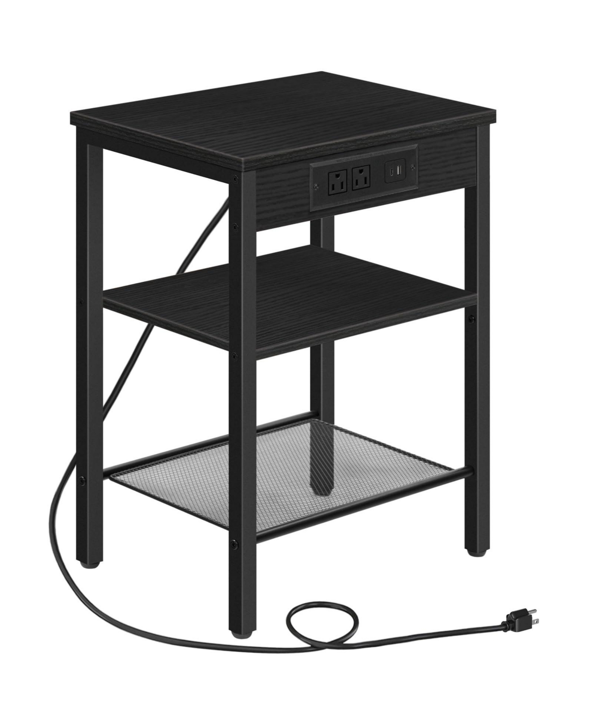 Click here for Slickblue Side Table with 3 Shelves and Built-In C... prices
