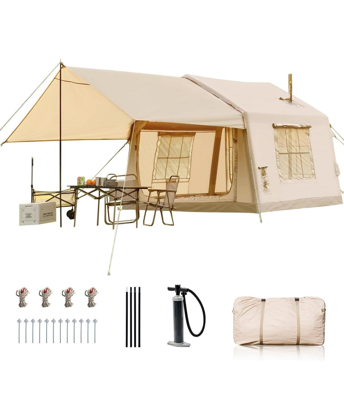 Click here for Aboron 4-Season Inflatable Camping Tent - Easy Set... prices