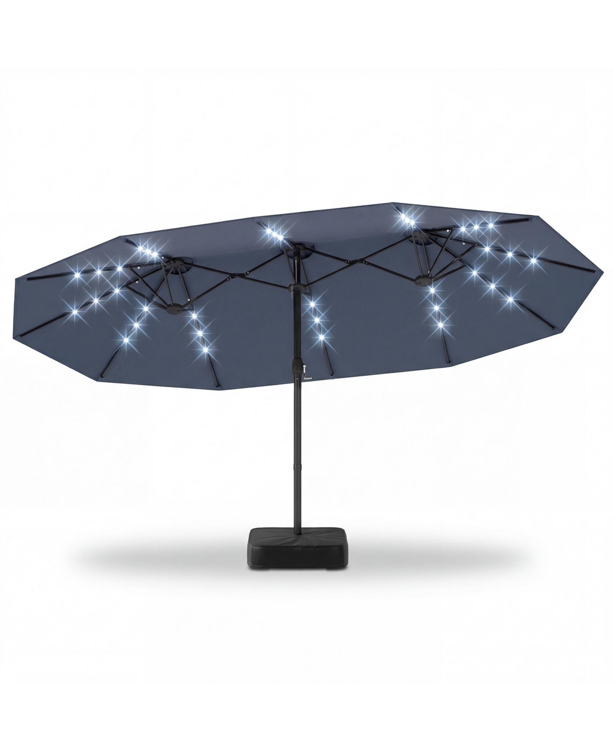 Click here for Gymax 15 Ft Double-Sided Patio Umbrella 48 Solar L... prices