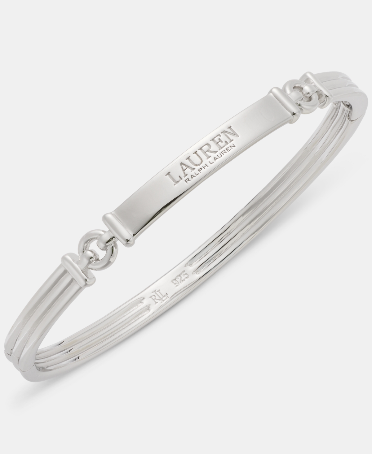 Click here for Lauren Ralph Lauren Logo Bangle Bracelet - Silver prices