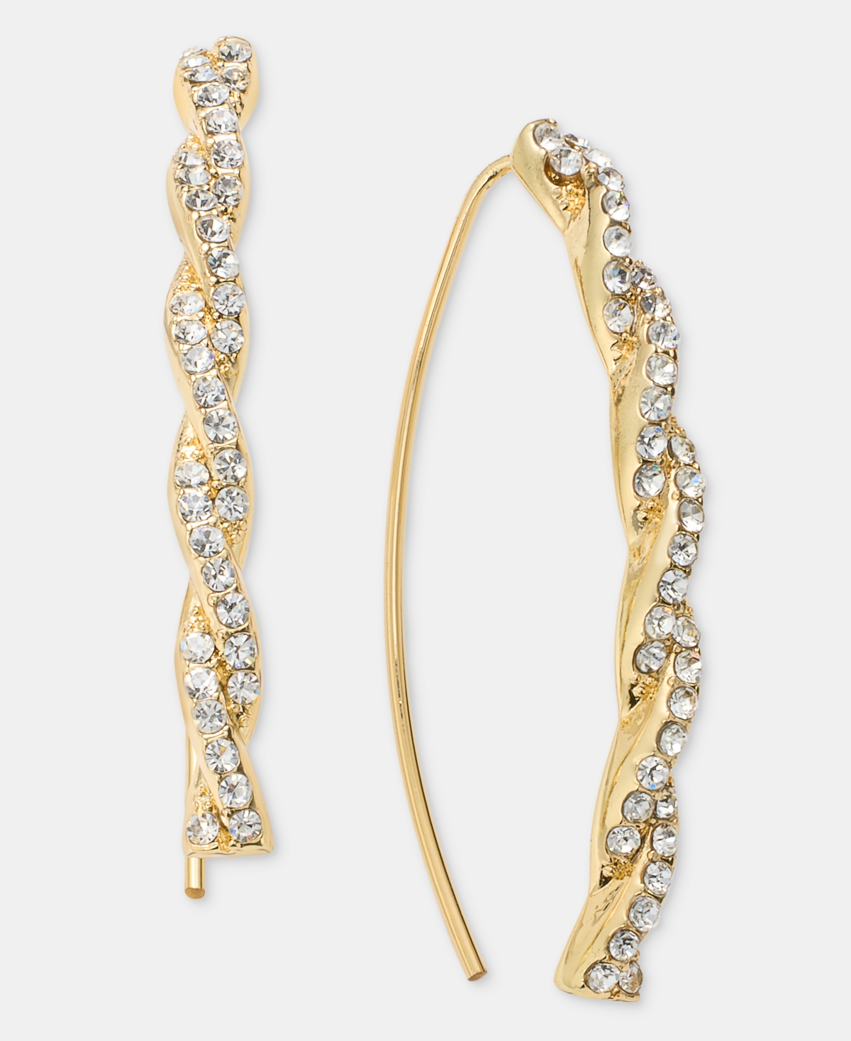 Click here for Givenchy Pave Twist Threader Earrings - Gold prices