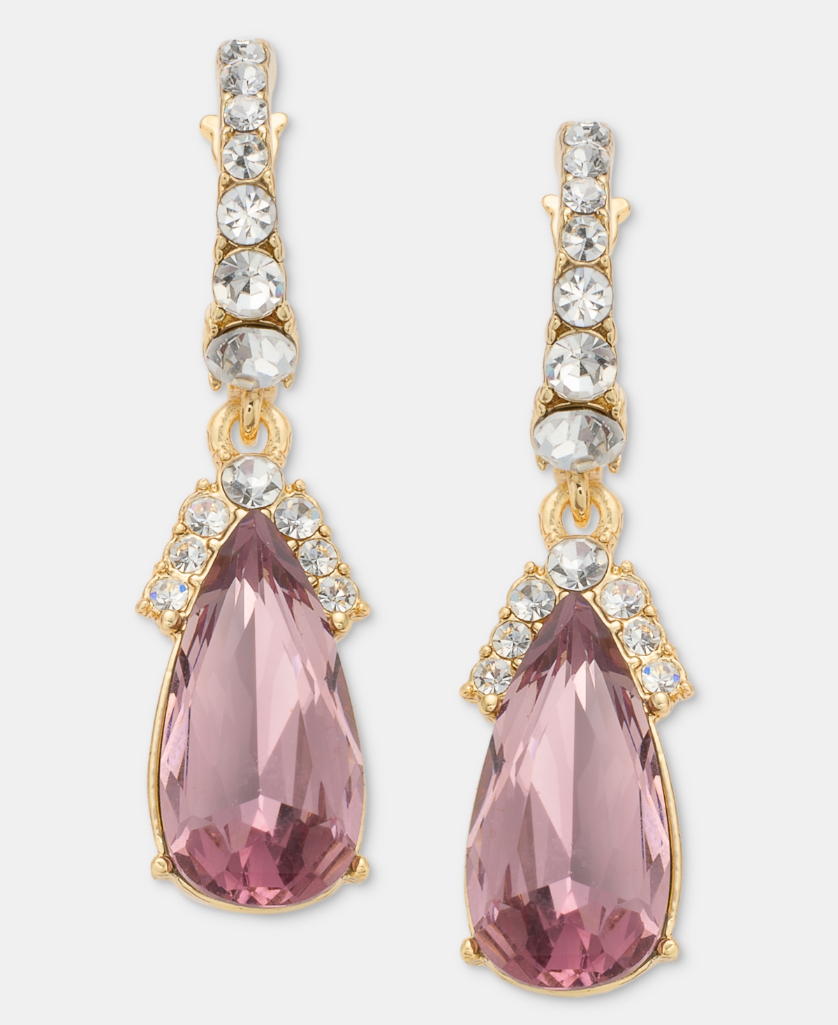 Click here for Givenchy Crystal Pear-Shape Charm Hoop Earrings -... prices