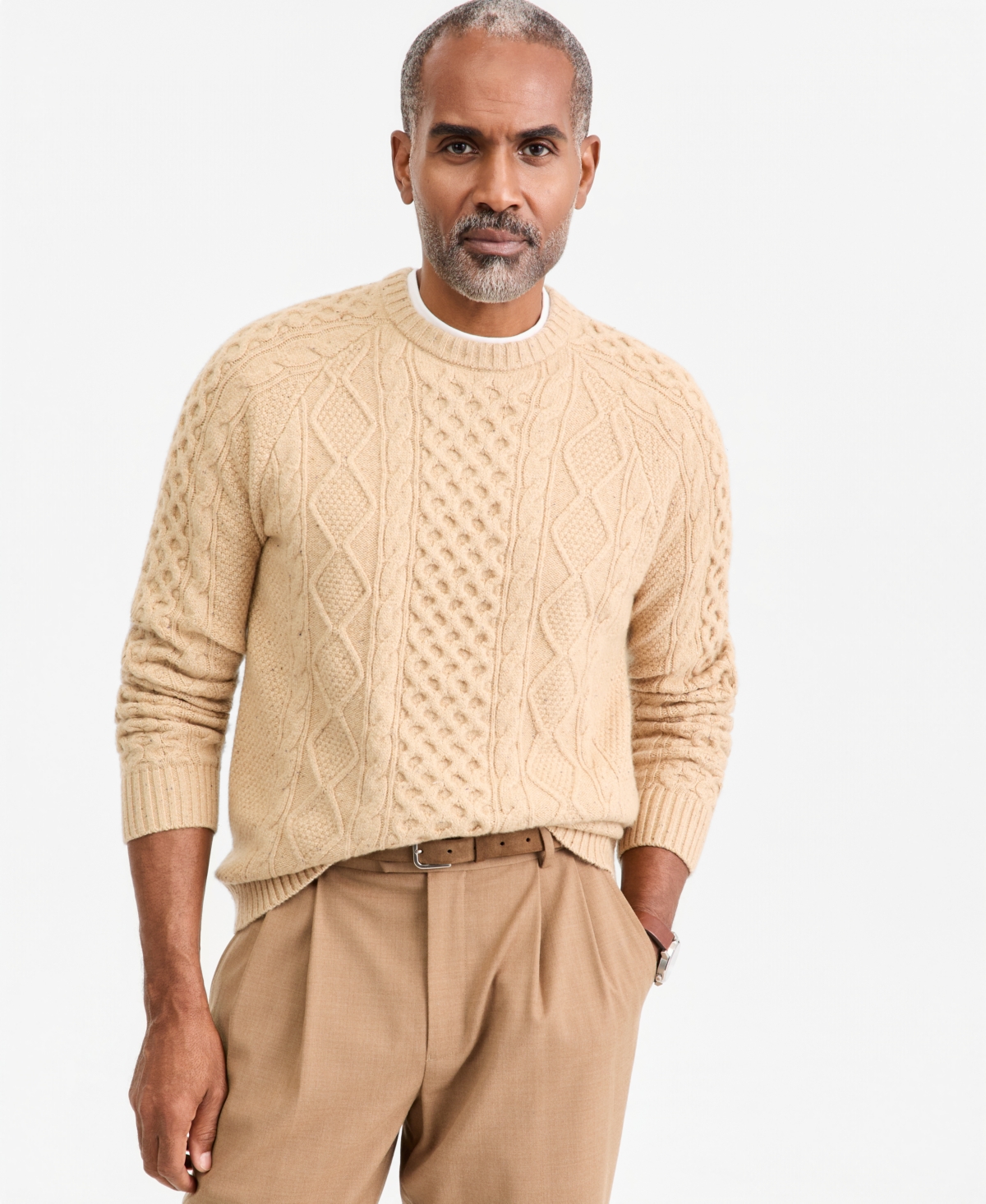 Click here for Club Room Mens Chunky Aran Sweater  Macys Exclusiv... prices