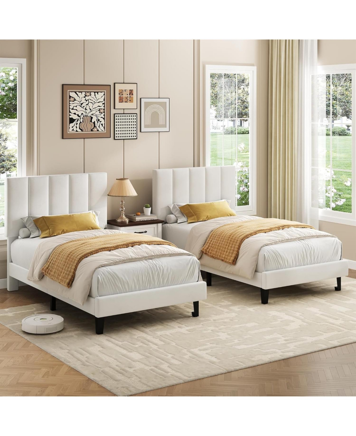 Click here for gaomon Set of 2 â Twin Size Bed Frame with Adjus... prices