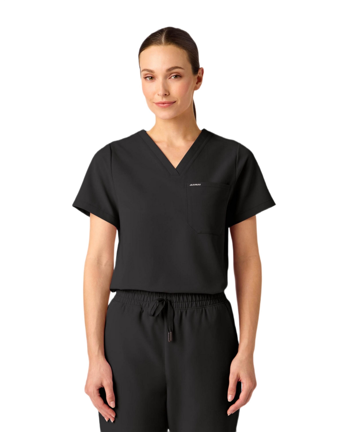 Click here for Jaanuu Womens Rhena 1-Pocket Slim V-Neck Scrub Top... prices