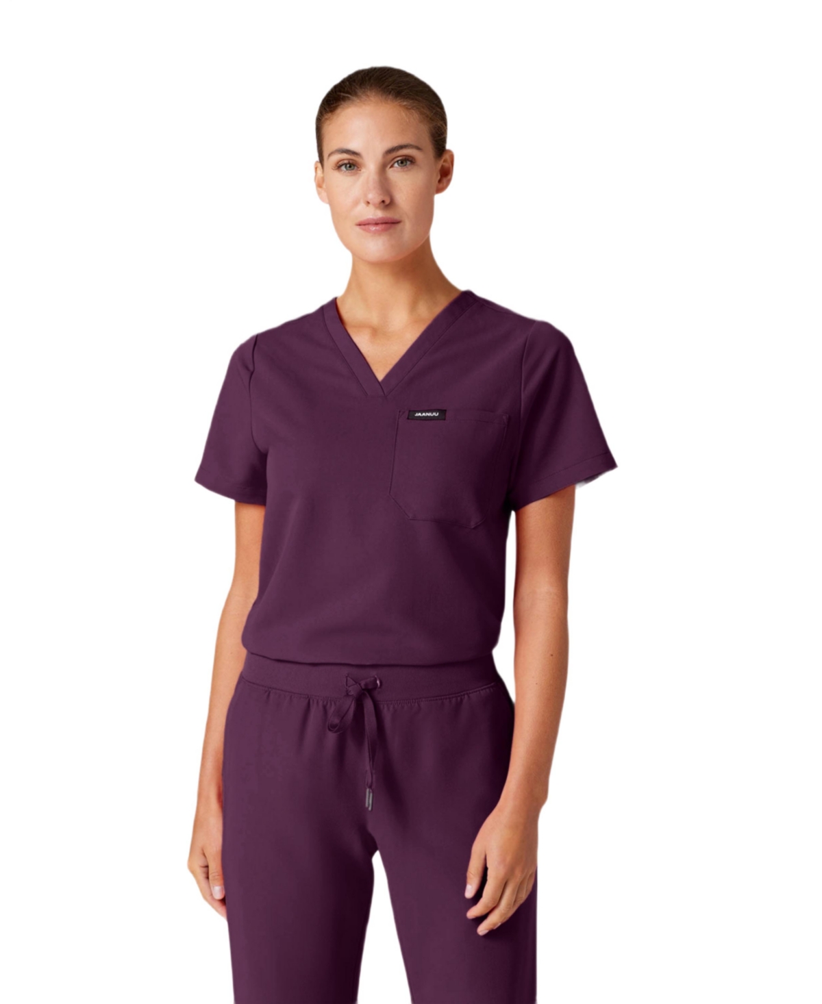 Click here for Jaanuu Womens Rhena 1-Pocket Slim V-Neck Scrub Top... prices