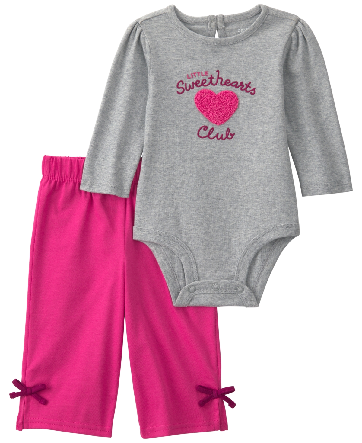 Click here for Carters Baby Girls Long-Sleeve Bodysuit and Pants... prices