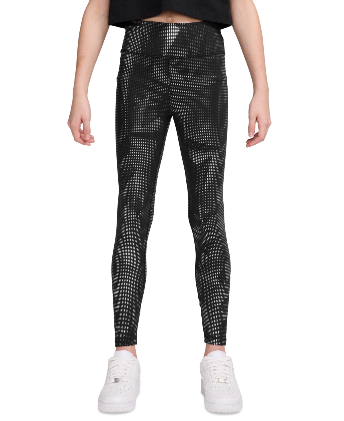 Click here for Nike One Girls 8-18 Stay Put Fit Leggings - Black/... prices