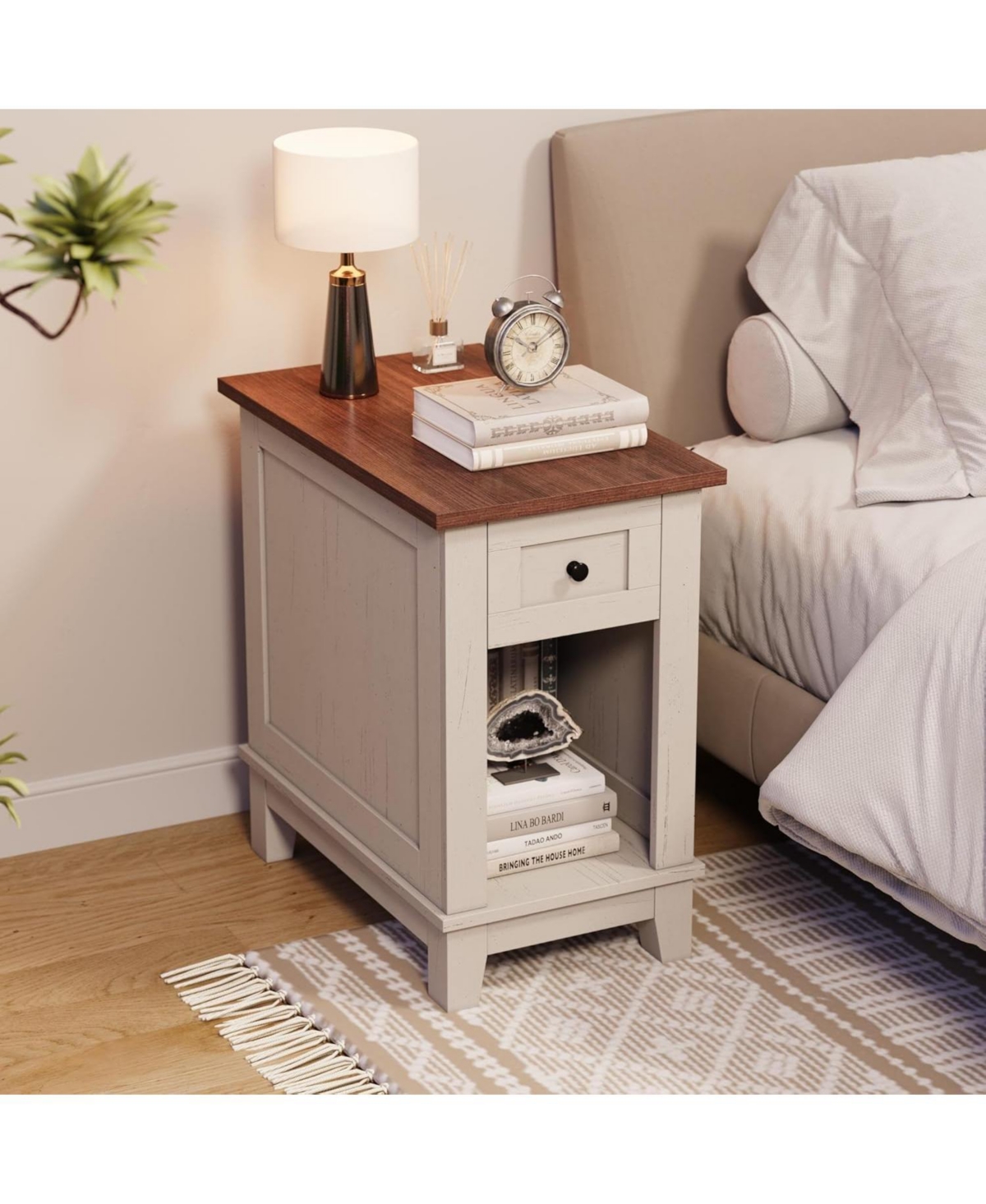 Click here for gaomon Narrow Side Tables with Charging Station Se... prices