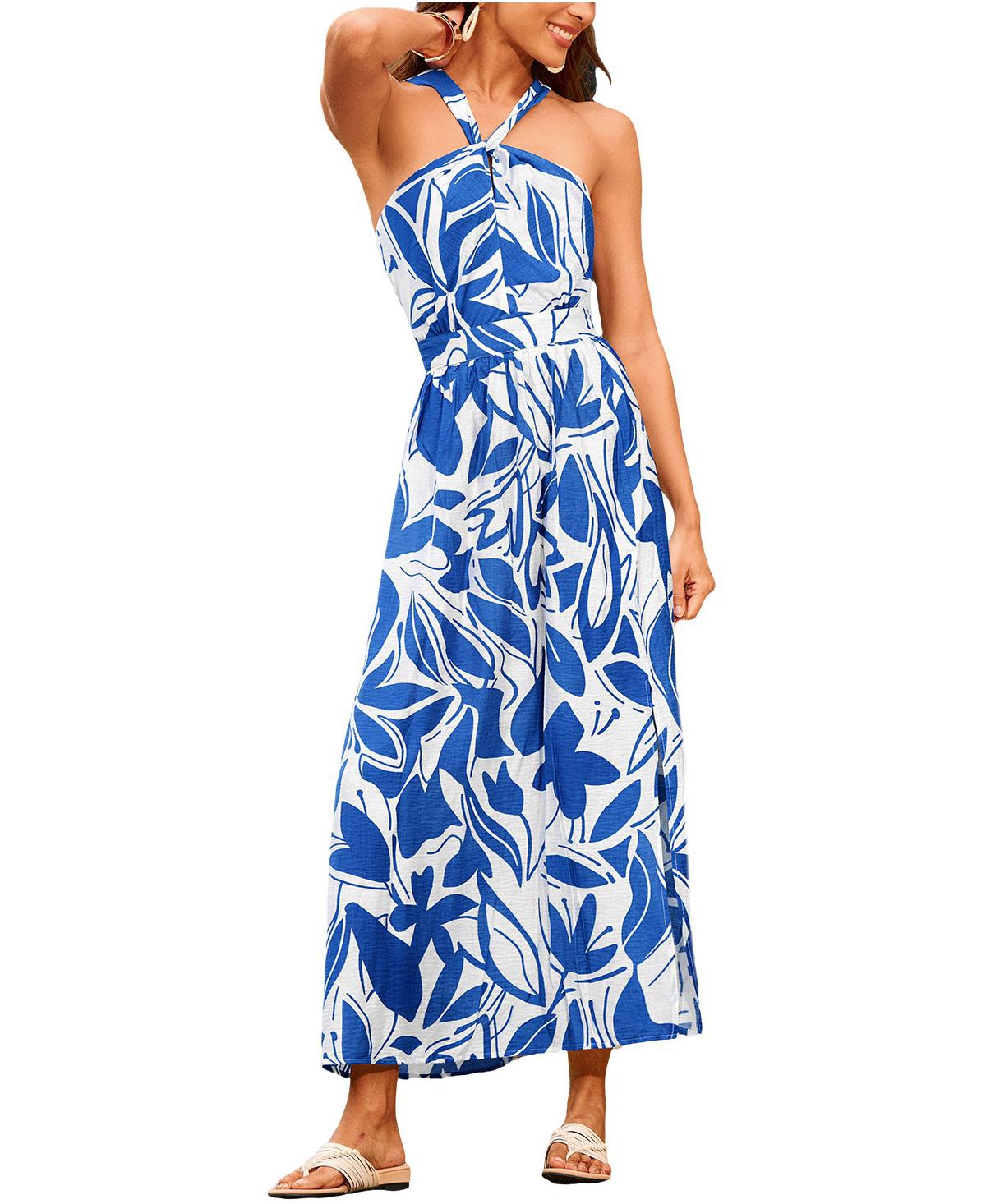 Click here for Cupshe Womens Beach House Tropical Maxi Beach Dres... prices