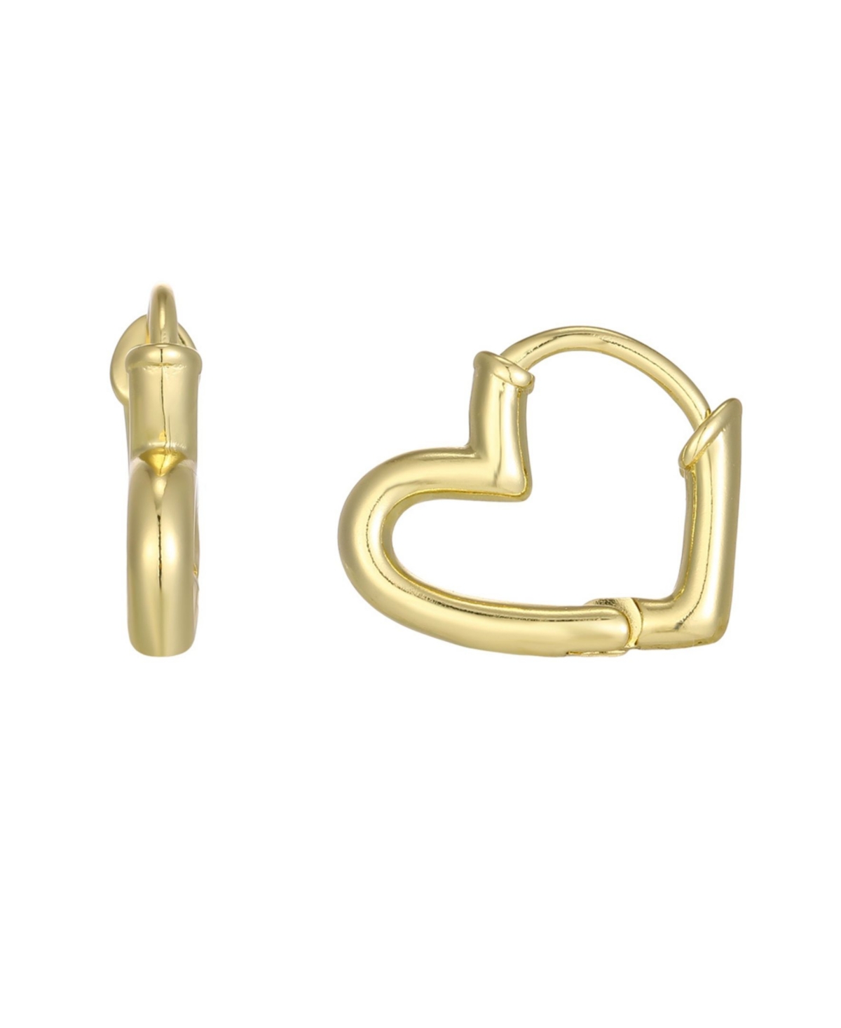 Click here for Adornia Gold-Plated Heart Hoop Earrings - Gold prices