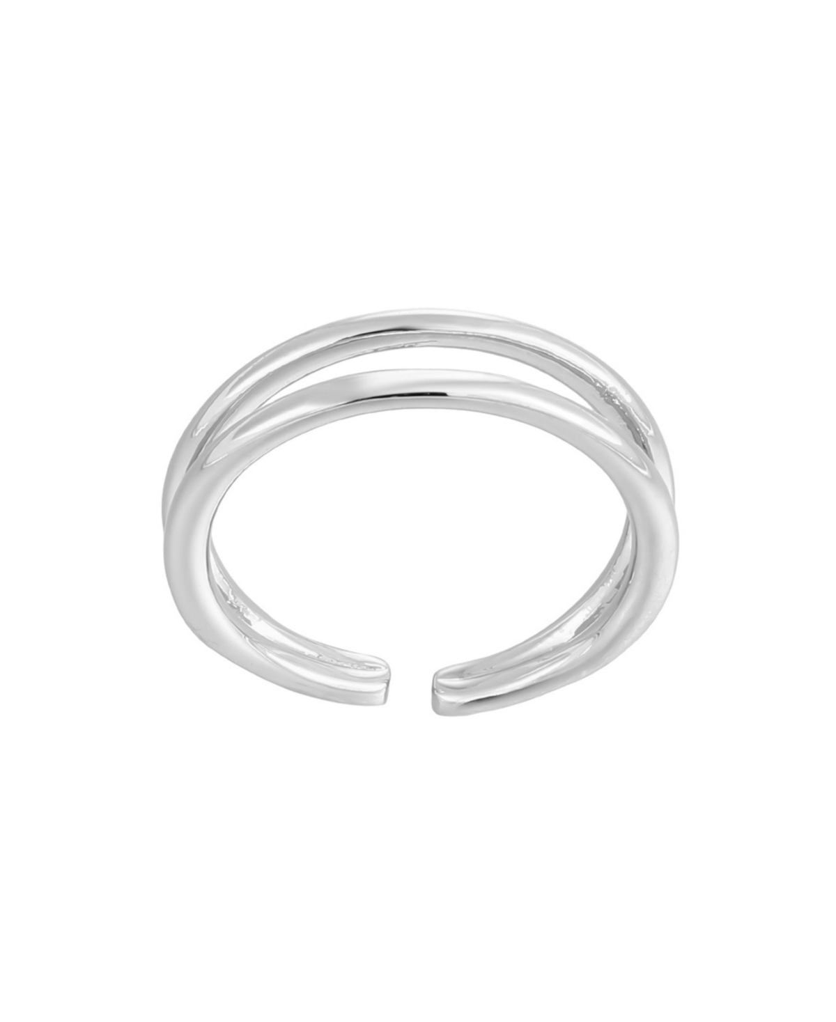 Click here for Adornia Silver-Plated Double Line Adjustable Toe R... prices
