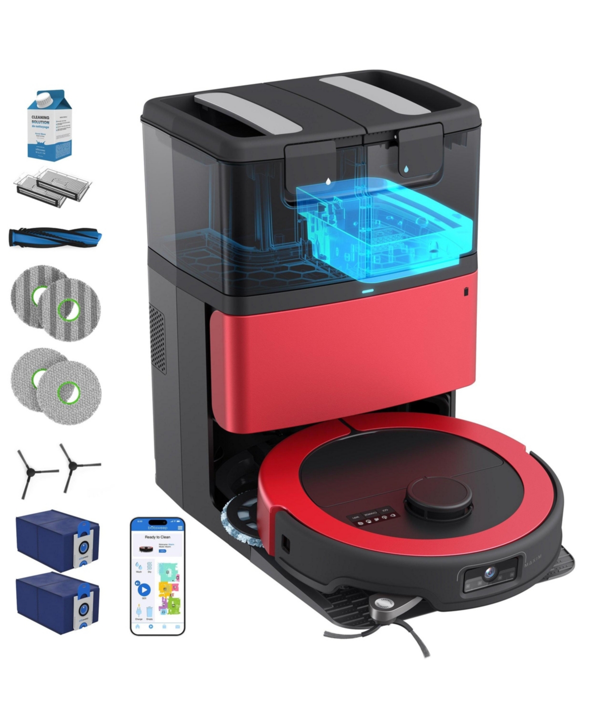 Click here for bObsweep Maxim All-in-One Robot Vacuum  22 kPa Suc... prices