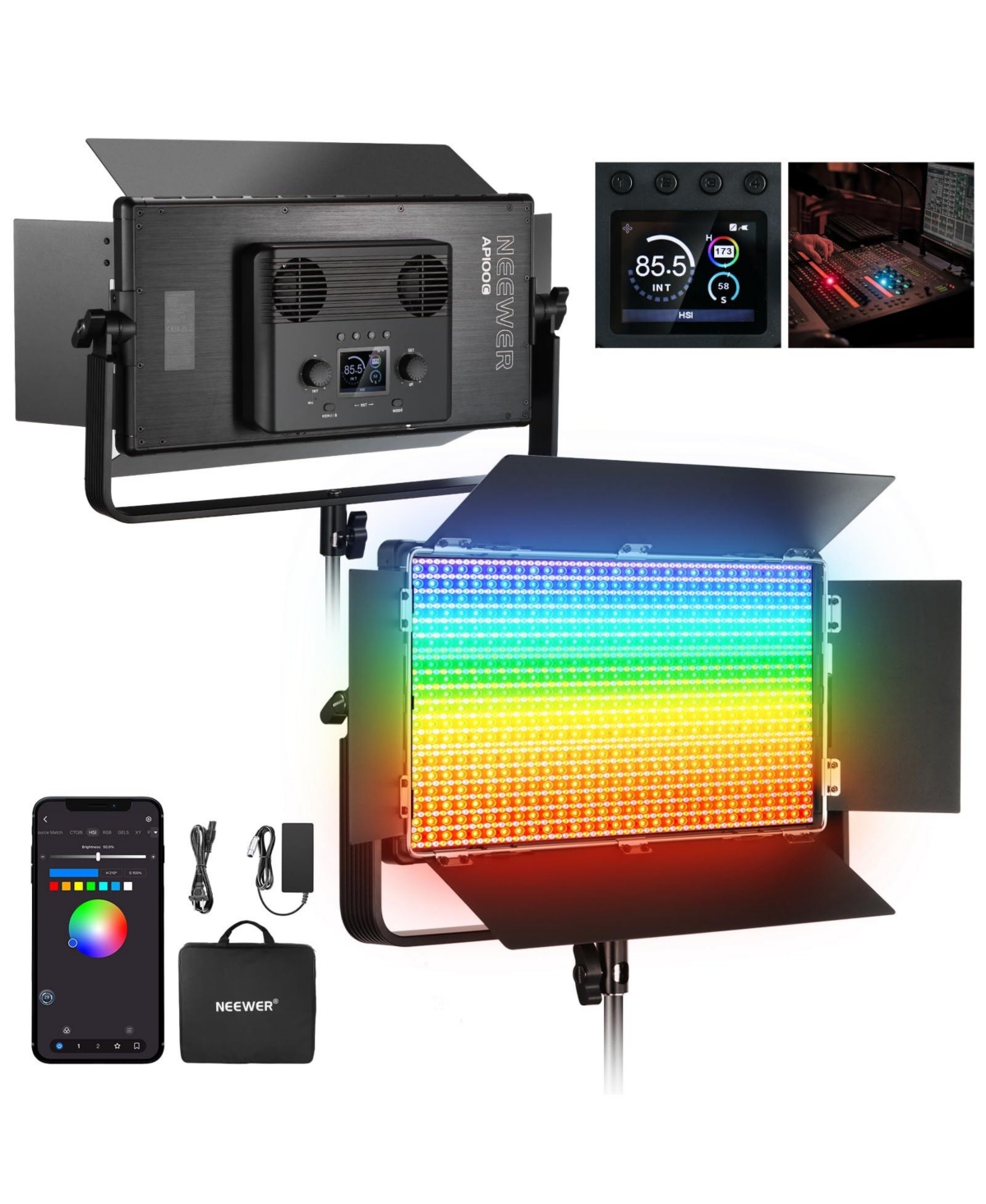 Click here for Neewer AP100C Led Video Light with 105W  1200 LEDs... prices