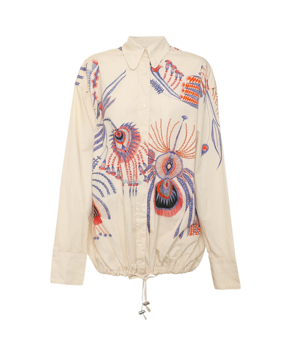 Click here for Pre-Owned Dries Van Noten Womens Printed Poplin Dr... prices