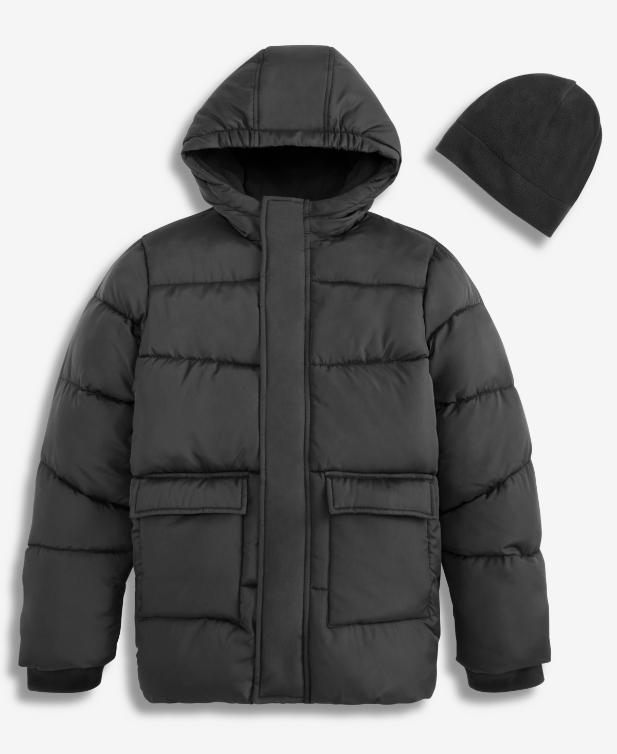 Click here for S Rothschild & Co Boys Xs-xl Solid Quilted Puffer... prices