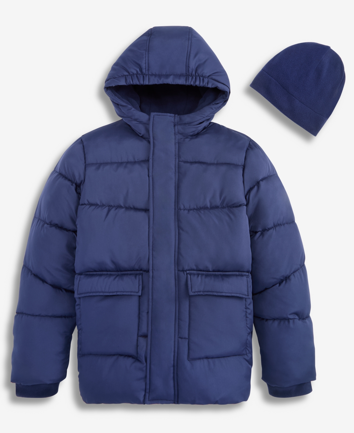 Click here for S Rothschild & Co Boys Xs-xl Solid Quilted Puffer... prices