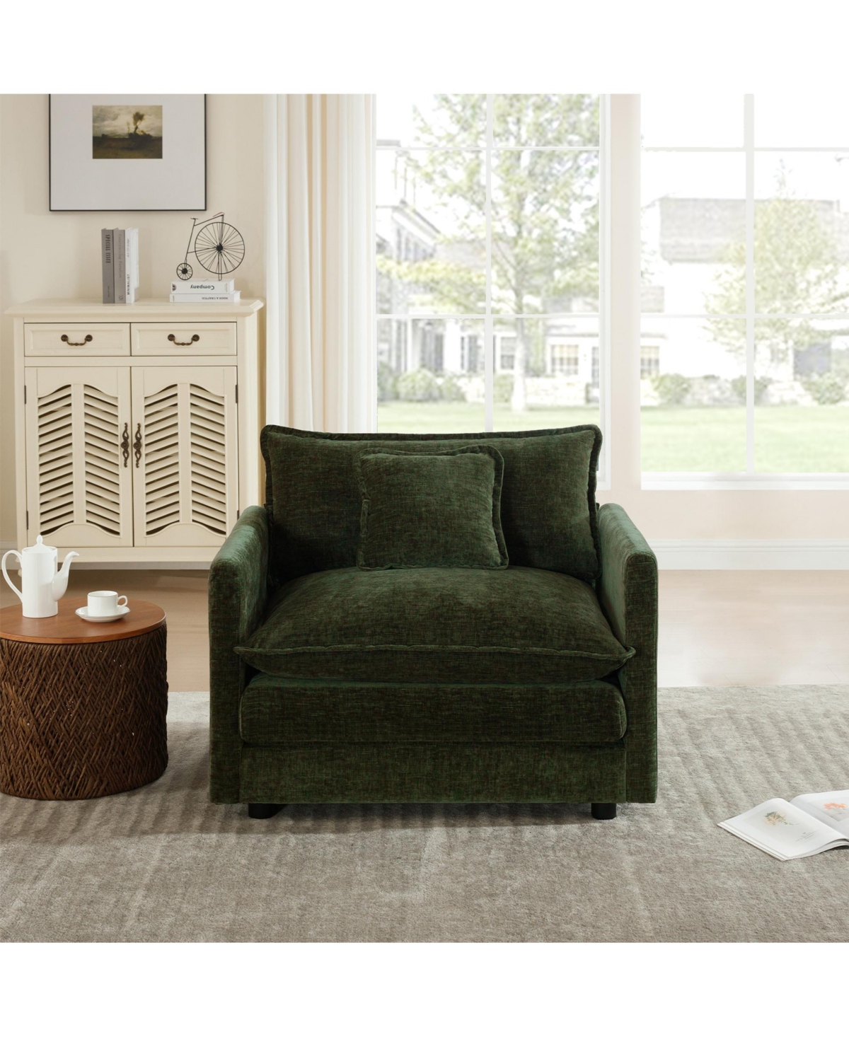 Click here for Boyel Living Comfy Deep Single Seat Sofa Upholster... prices