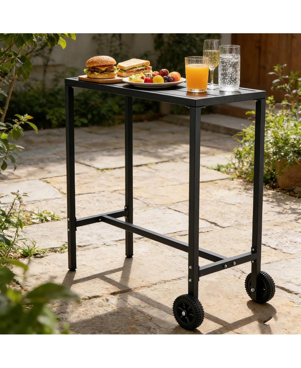 Click here for homfan 39-Inch Bar Height Pub Table with Steel Fra... prices