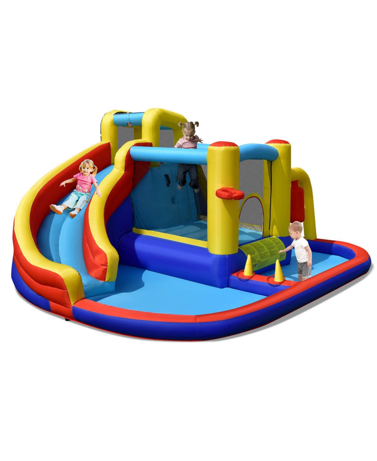 Click here for Slickblue 7-in-1 Backyard Water Park with Inflatab... prices