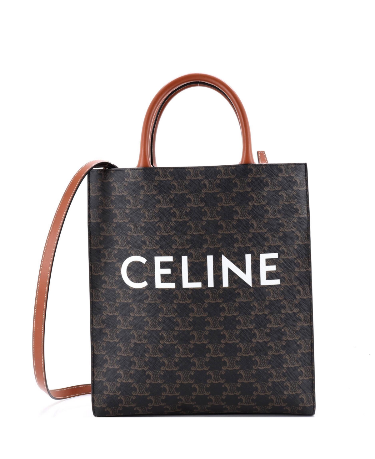 Click here for Pre-Owned Celine Small Vertical Cabas Tote Triomph... prices