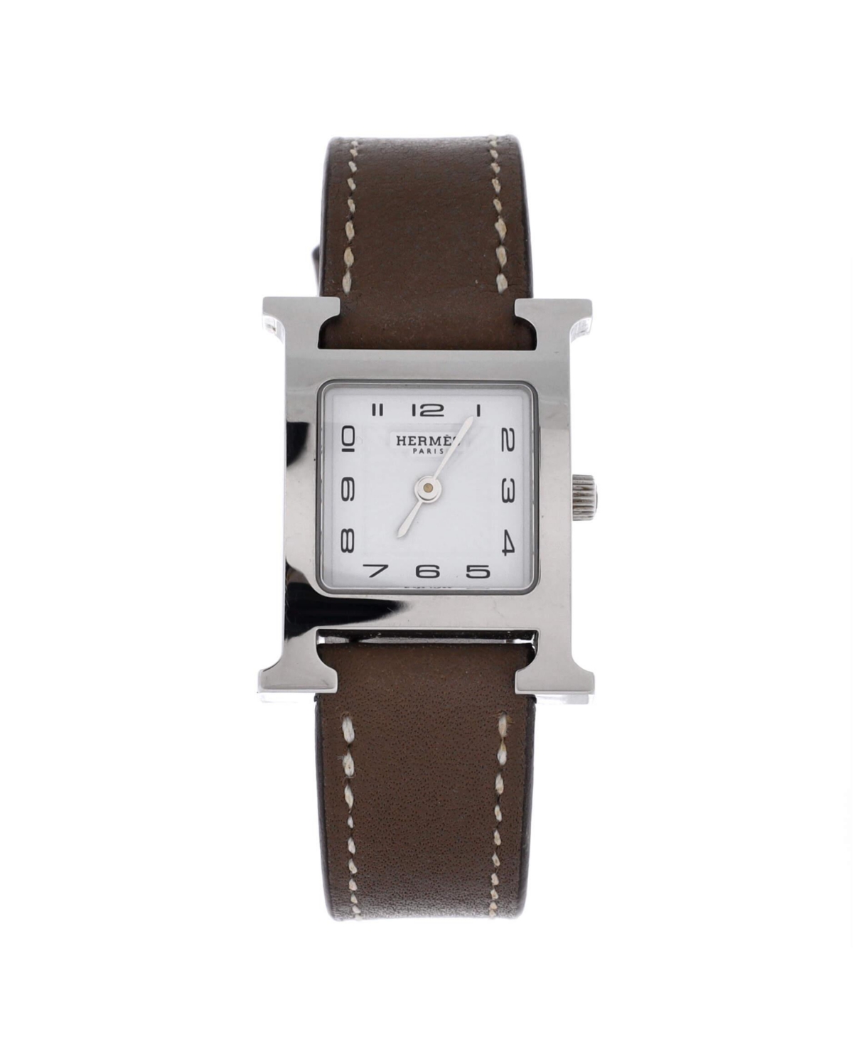 Click here for Pre-Owned Hermes Heure H Quartz Watch in Stainless... prices