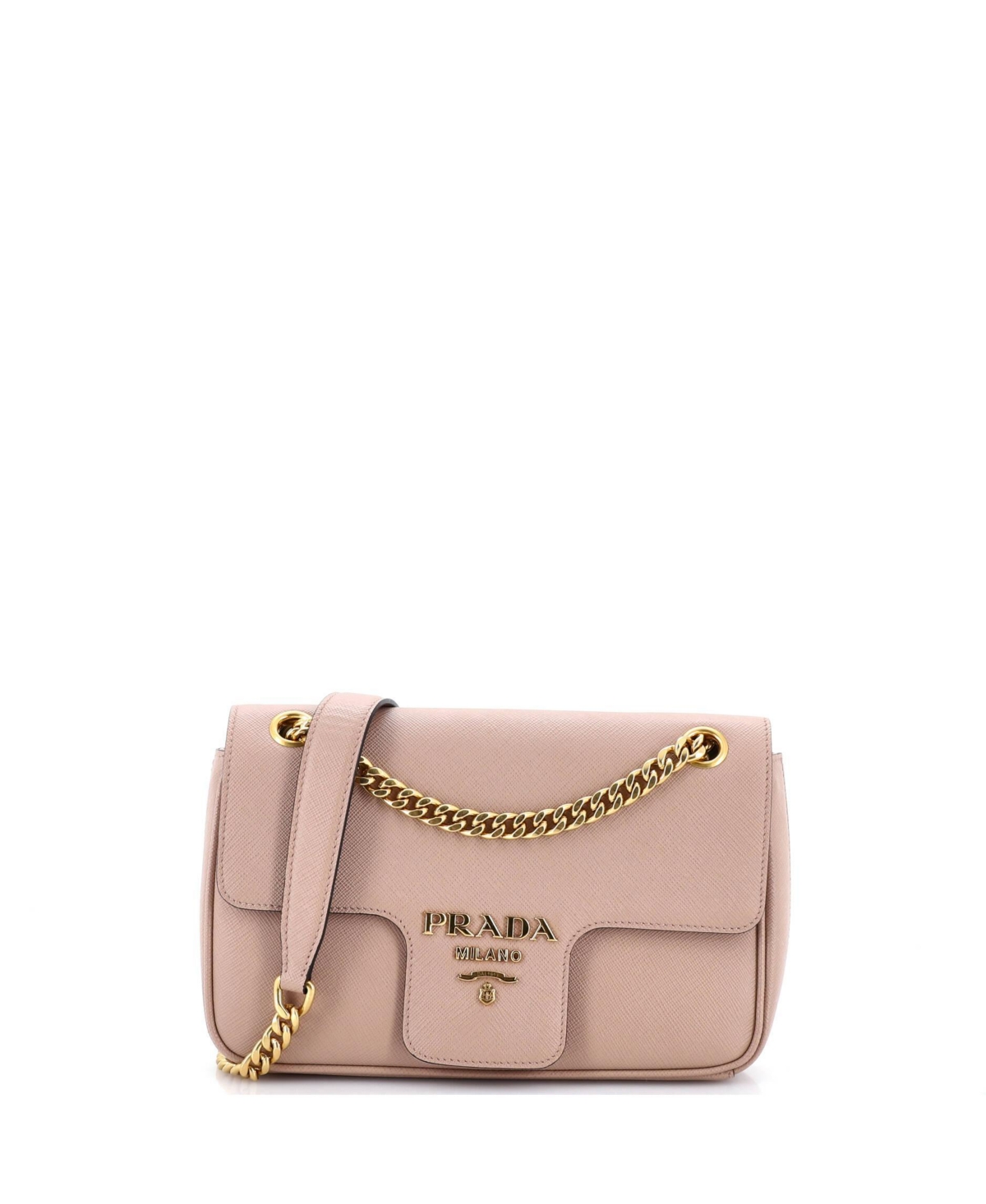 Click here for Pre-Owned Prada Small Pattina Flap Shoulder Bag Sa... prices