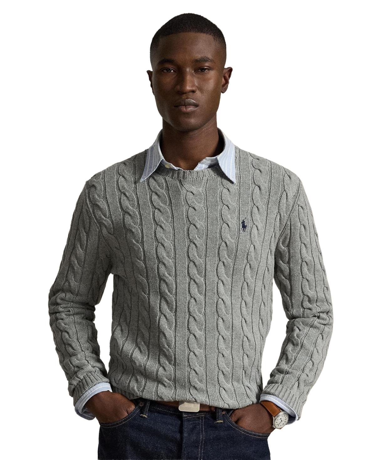 Click here for Polo Ralph Lauren Mens Cable-Knit Cotton Sweater -... prices
